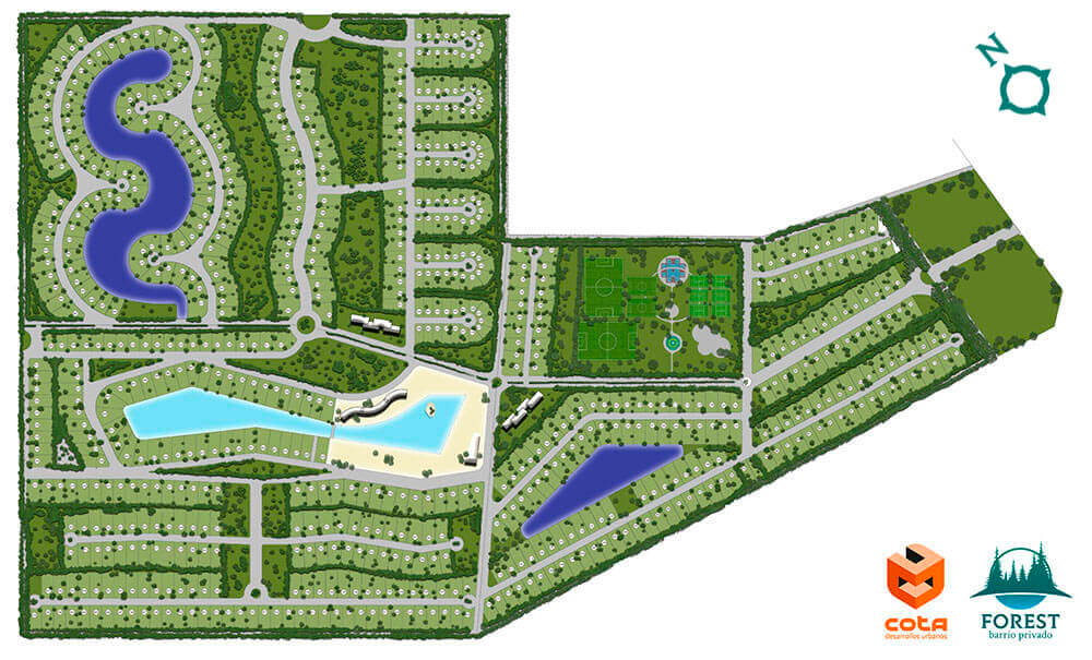 Masterplan - BARRIO PRIVADO FOREST | Reservá tu lote y cambía tu vida